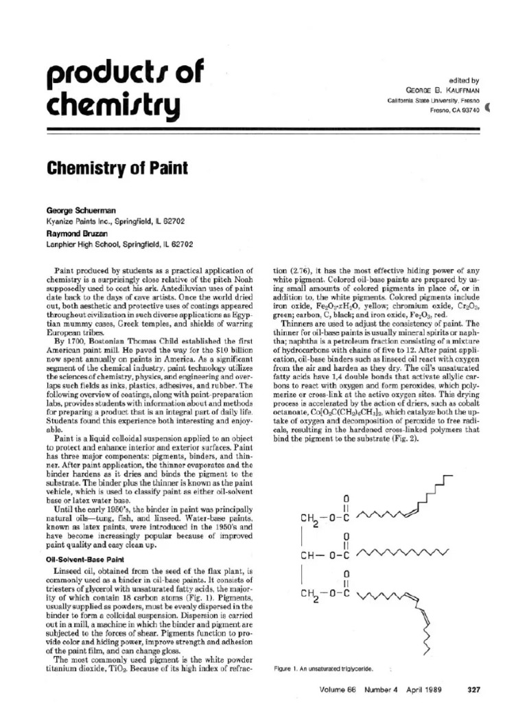 Chemistry of Paint | PDF