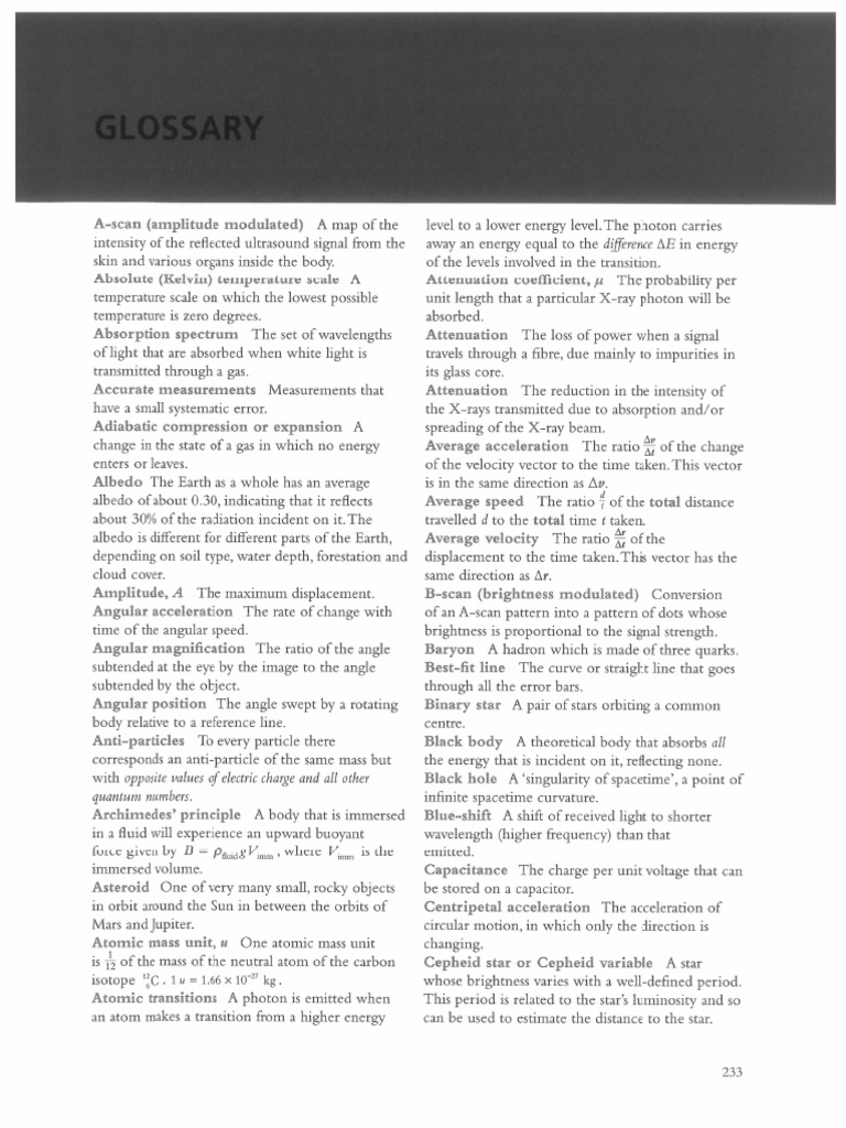 Topic END Cambridge IB Physics Study Guide | PDF