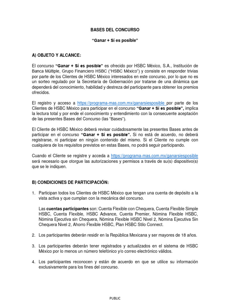 Bases Concurso | PDF | México | Documento de identidad