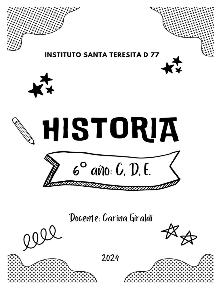 Cuadernillo HISTORIA 6° C, D y E | PDF