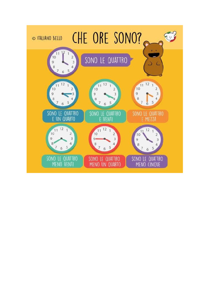 L'Ora en Italiano | PDF