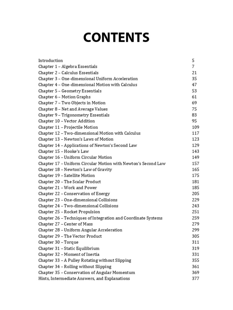 Chris McMullen - Essential Calculus-Based Physics Study Guide Workbook - The Laws of Motion ...