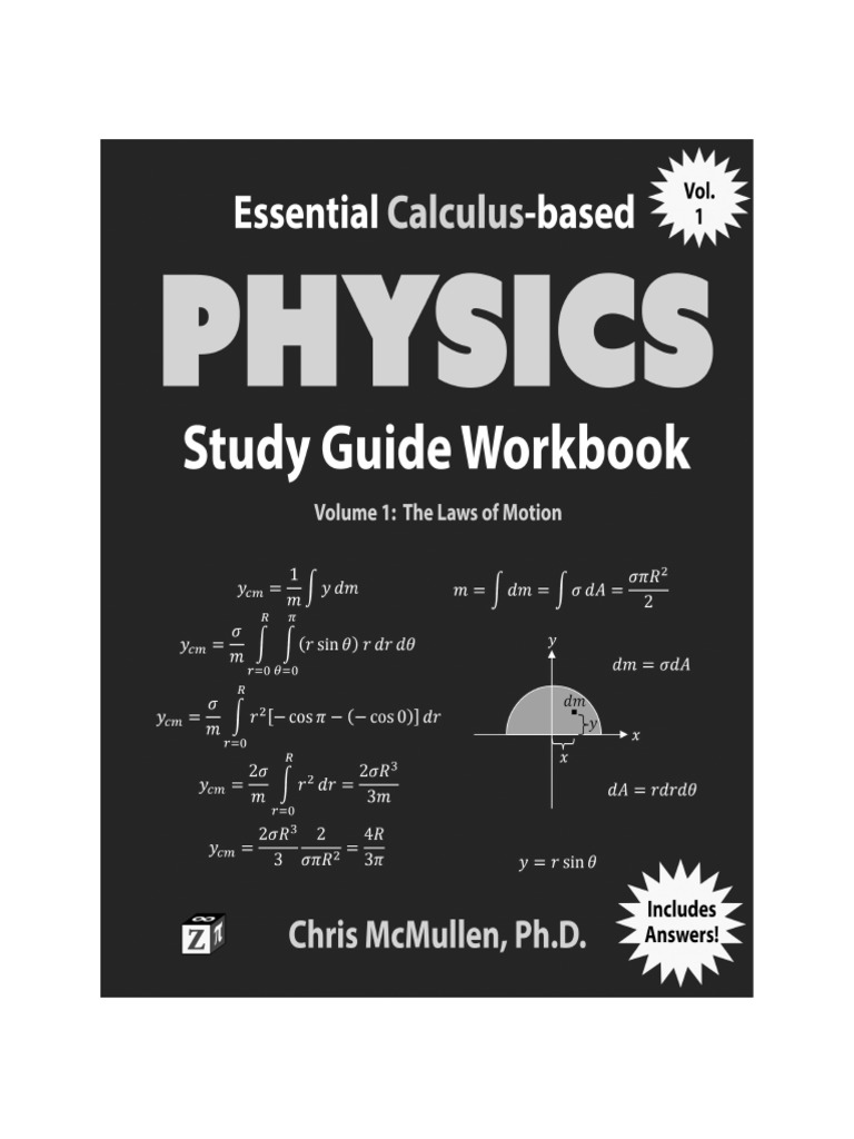 Chris McMullen - Essential Calculus-based Physics Study Guide Workbook_ The Laws of Motion | PDF