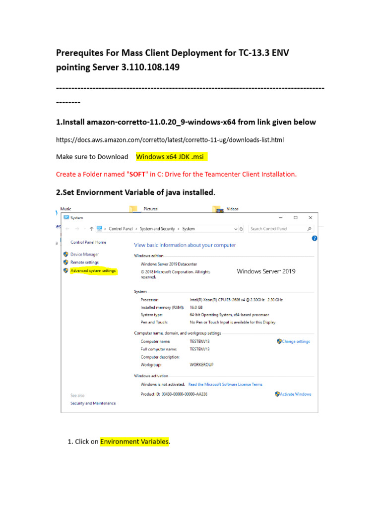 Mass Client deploy steps_rev1 | PDF | Directory (Computing) | Computer File