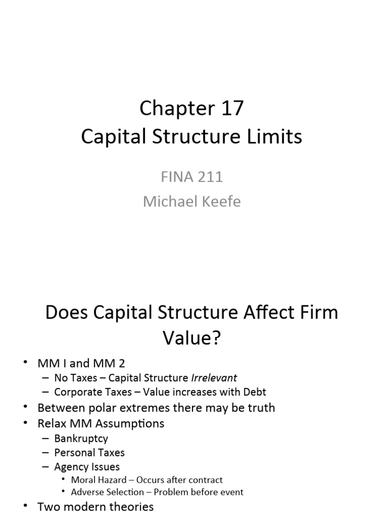 Advanced Capital Structure Analysis | PDF | Capital Structure | Stocks