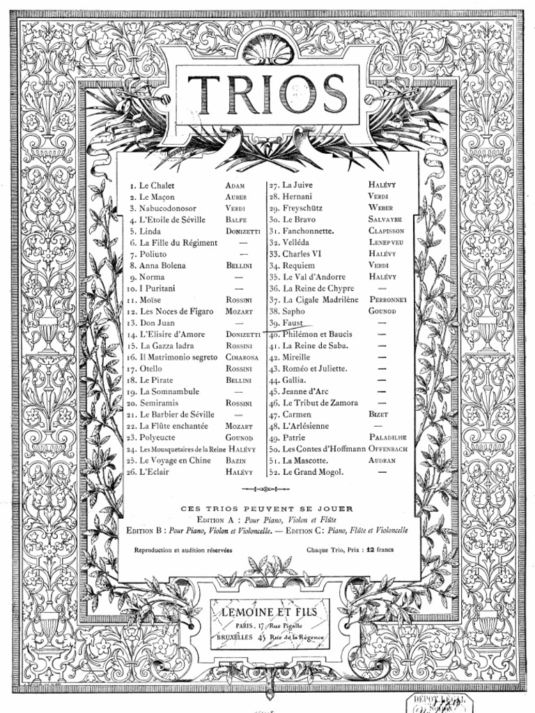 Alder Gounod Trio Sur Faust Ps Bnf Pdf