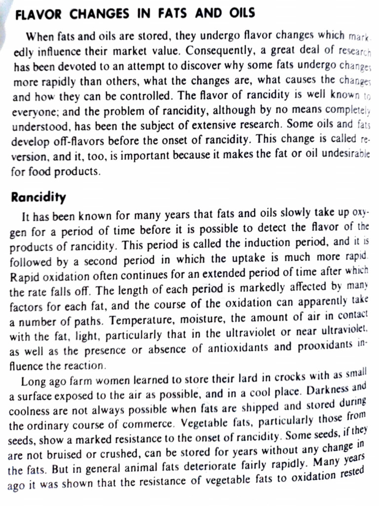 Rancidity & Reversion | PDF | Radical (Chemistry) | Chemistry