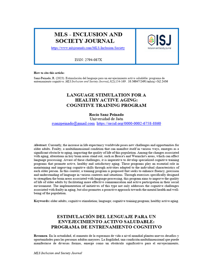 linguagem estimulacao | PDF | Cognition | Memory