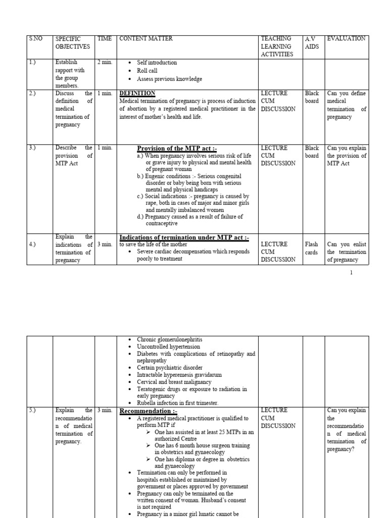 Micro Teaching 2 | PDF | Pregnancy | Human Pregnancy