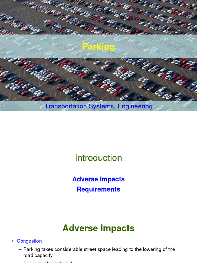 Parking-Studies | PDF | Parking | Sampling (Statistics)