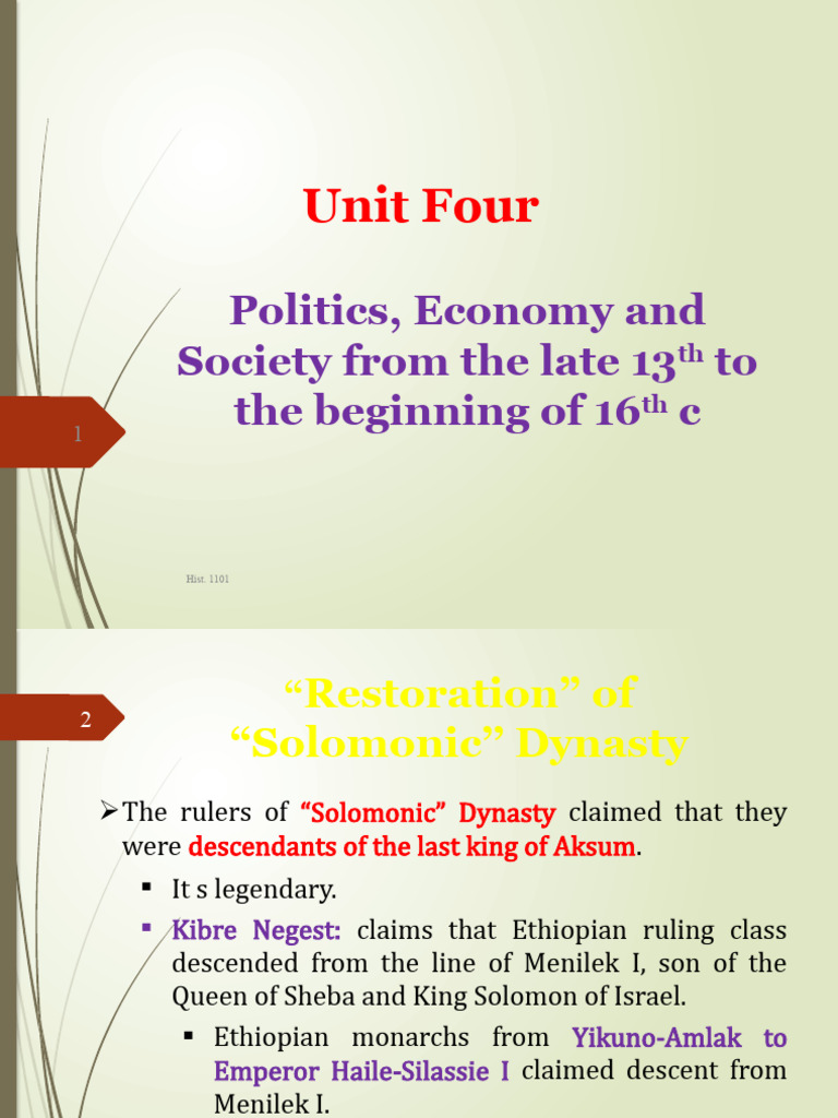 Revised Unit Four | PDF | Ethiopia