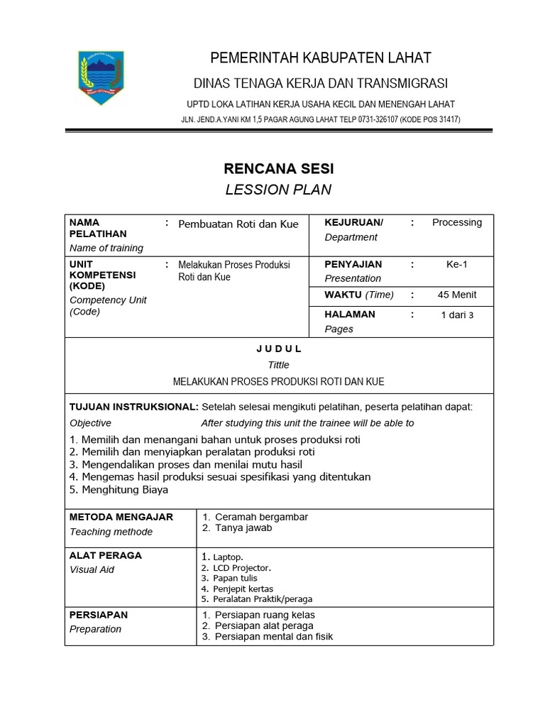 Lesson Plan | PDF | Teknologi & Rekayasa
