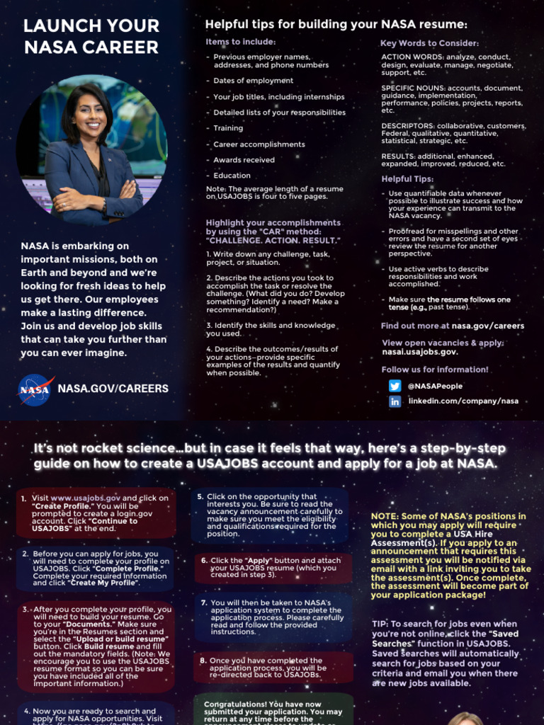 Nasa Resume Guidelines | PDF | Résumé | Employment