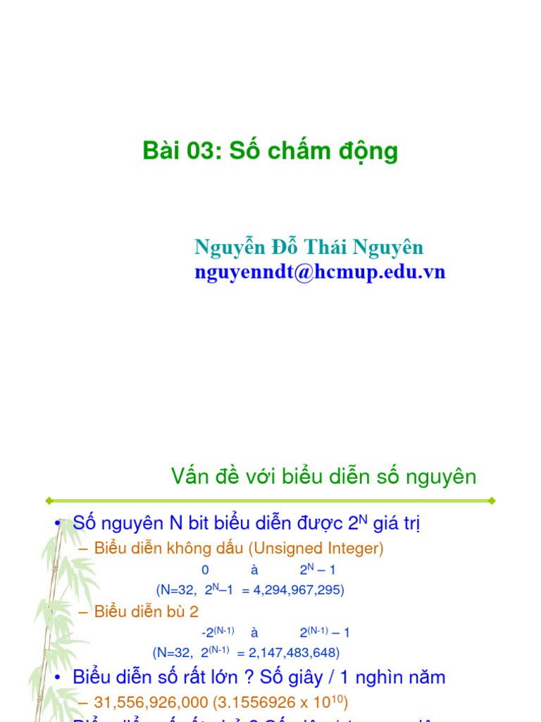 Bai03 So Cham Dong | PDF