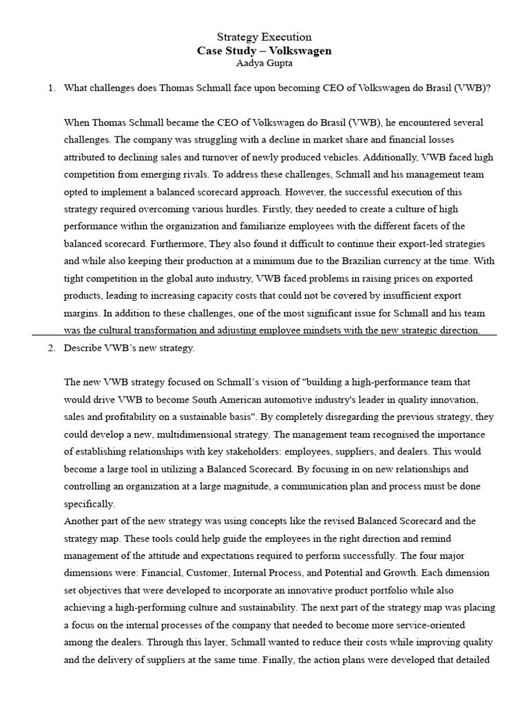 Strategy Execution 2 | PDF | Employment | Business