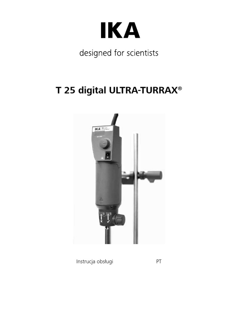 Manual Ika T25 Digital Ultra Turrax | PDF | Parafuso | Aço