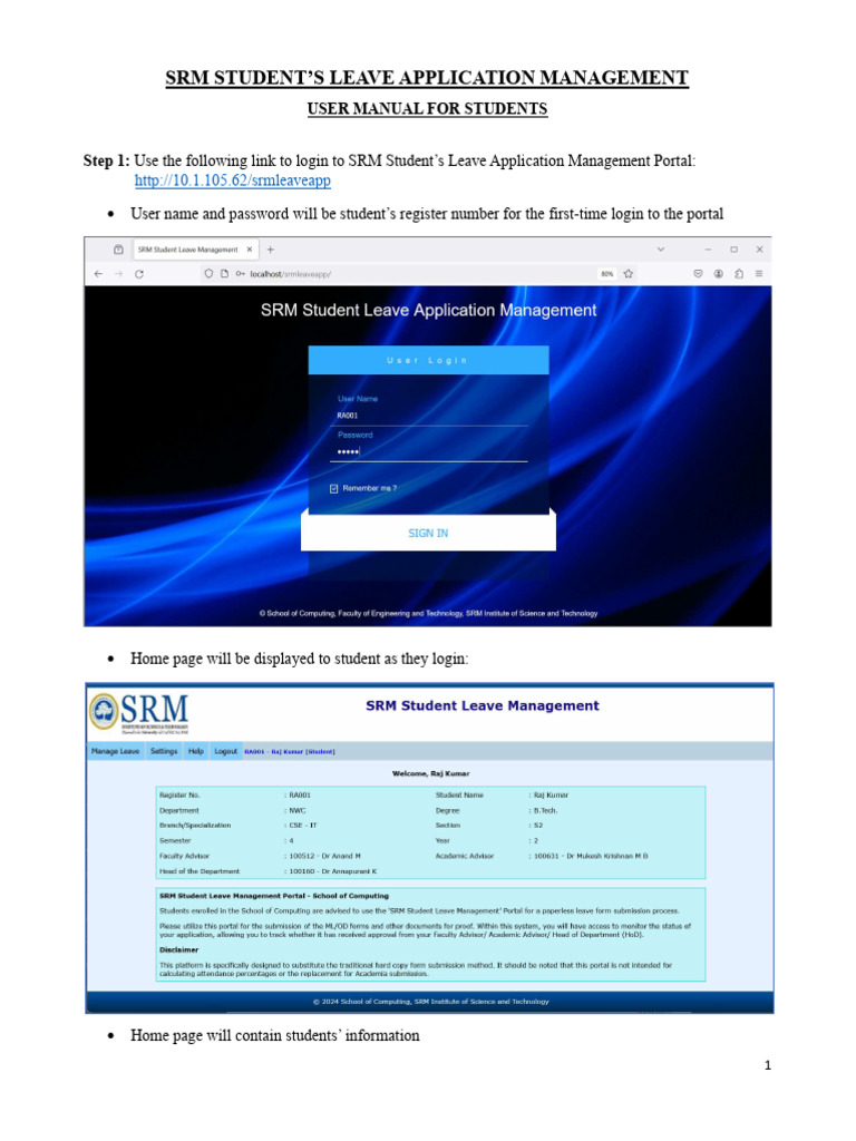 Leave PDF Portal | PDF
