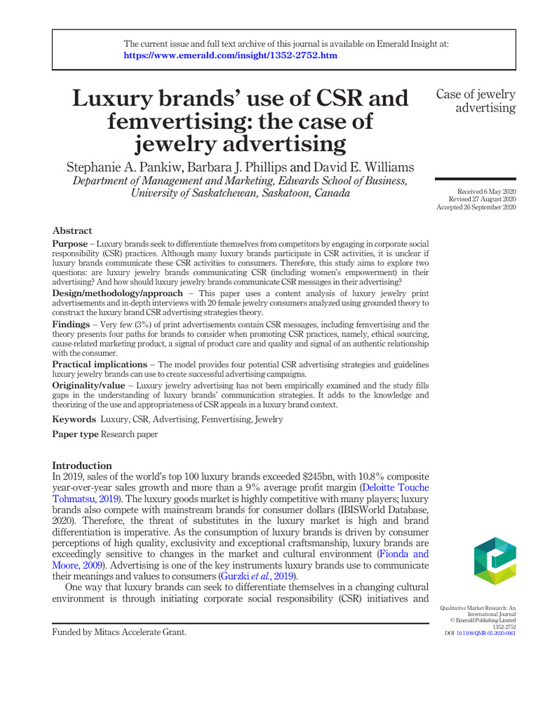 Luxury | PDF | Corporate Social Responsibility | Brand