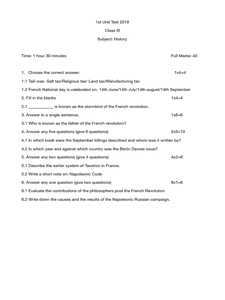 Class 9 sample paper English WBBSE | PDF