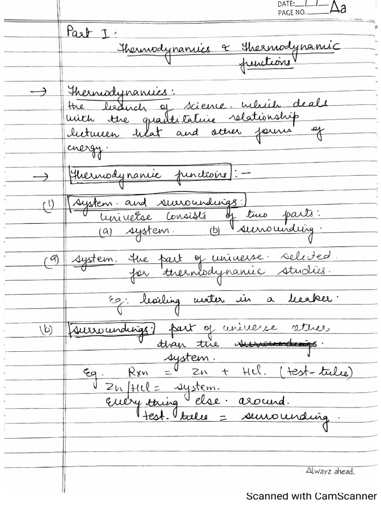 Thermodynamics Functions | PDF
