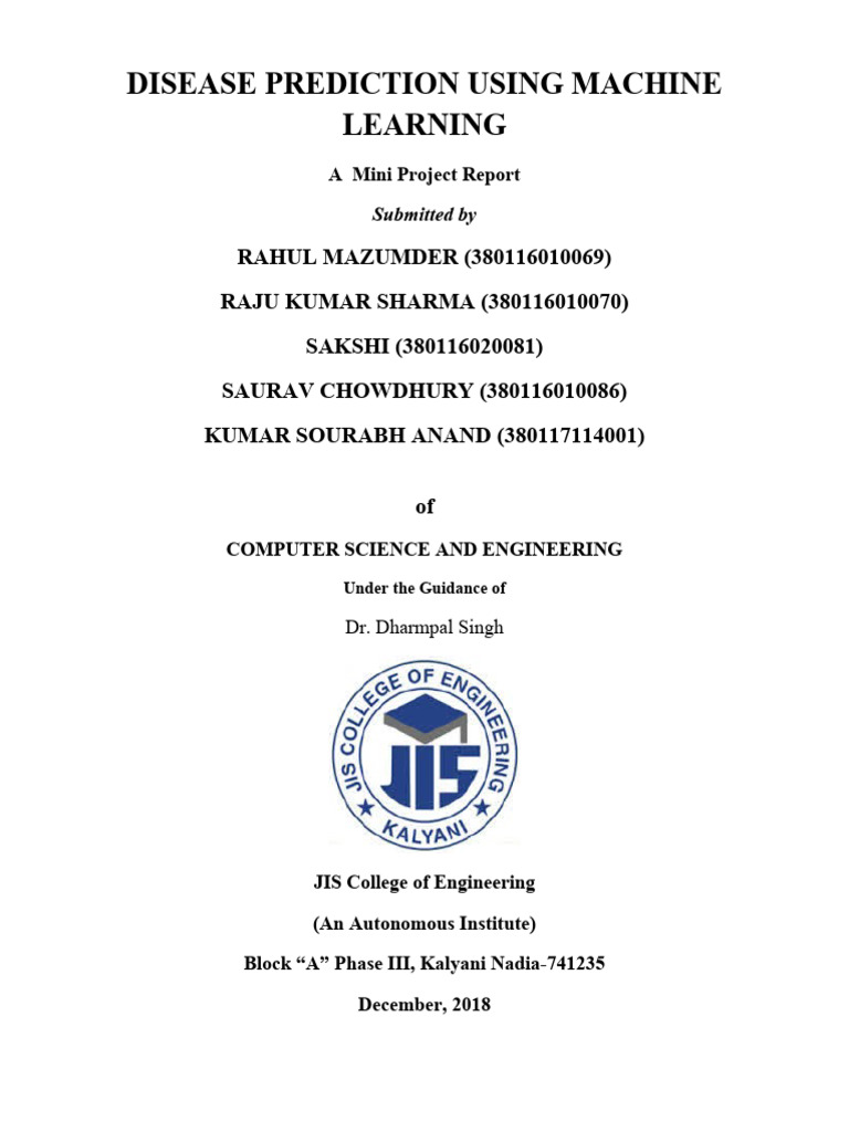 Final Report | PDF | Machine Learning | Support Vector Machine