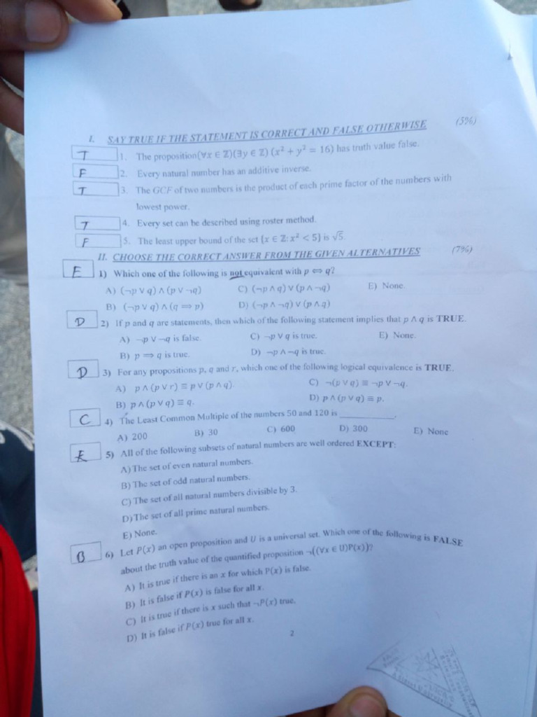 Math For NS Midterm Exam 9 (AdU) | PDF