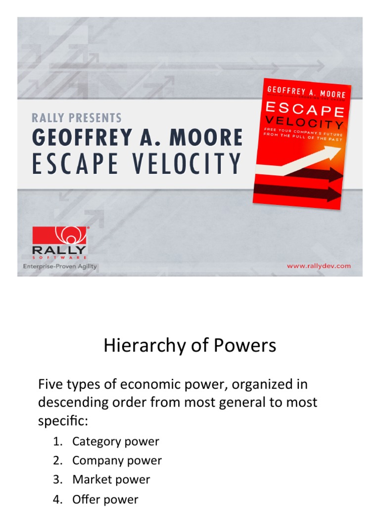 Geoffrey Moore - Escape Velocity - Presentation Slides | PDF | Pricing ...