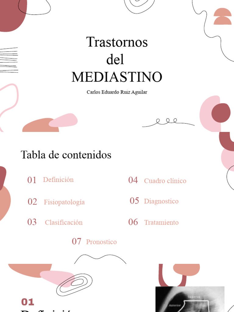 Trastornos del mediastino | PDF | Enfermedades y trastornos | Medicina