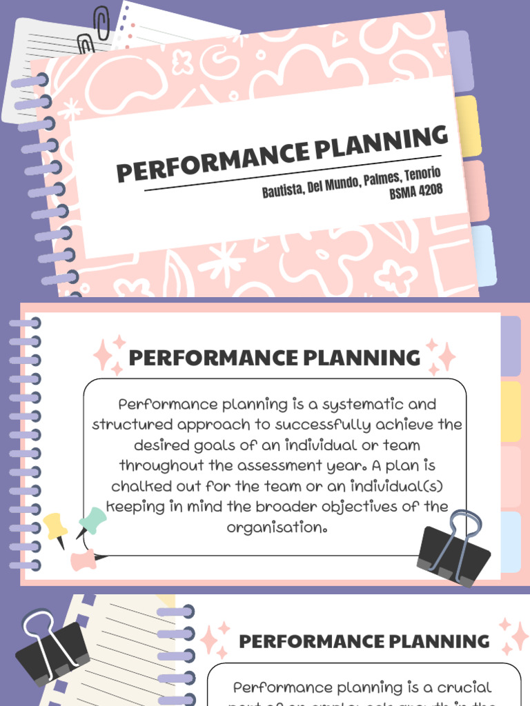 Performance Planning | PDF | Goal | Business