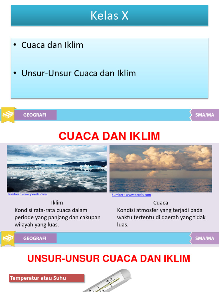 Materi Kelas X Pengukuran Unsur-Unsur Cuaca | PDF