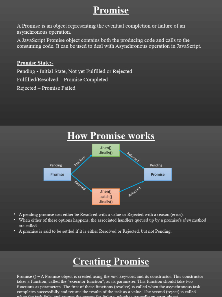 Promise Pdf Java Script Constructor Object Oriented Programming 