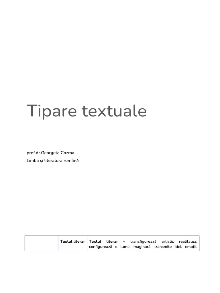Tipare Textuale | PDF