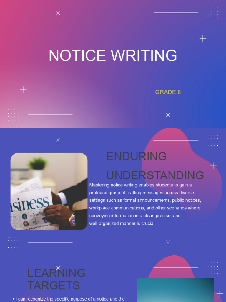 Notice Writing | PDF | Information | Human Communication
