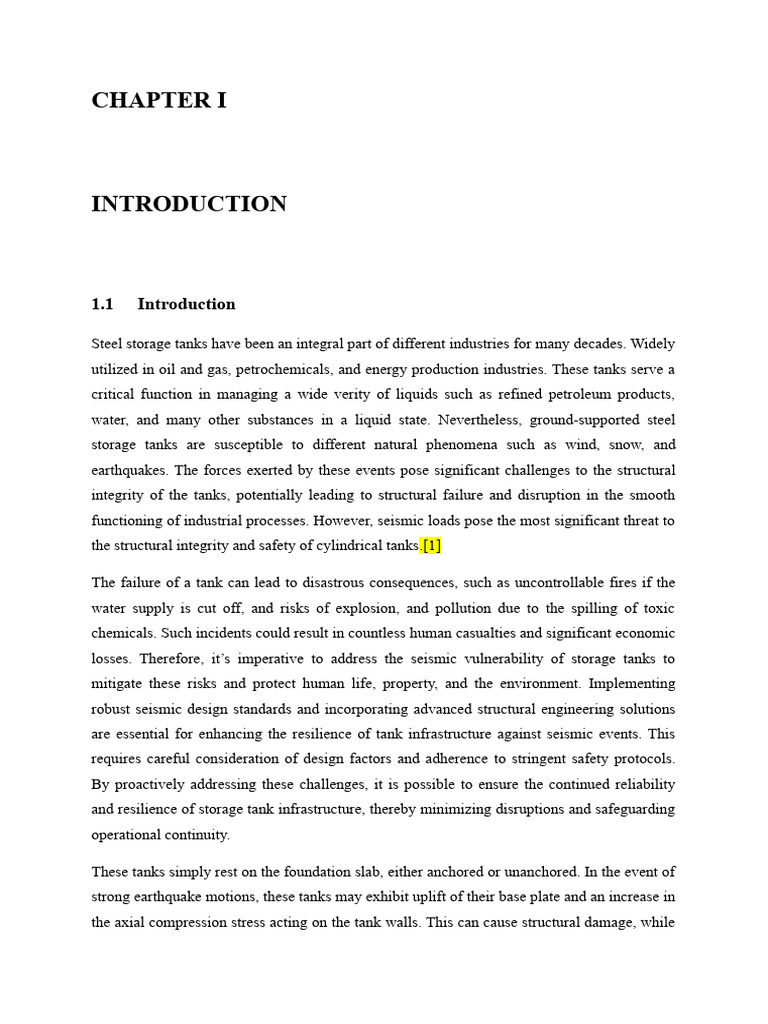 08 Chapter 1 Introduction | PDF | Tanks | Earthquake Engineering