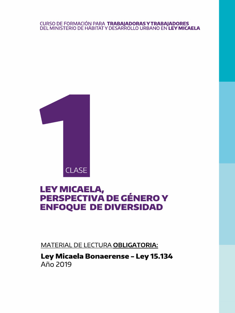 Ley Micaela bonaerense - resumen | PDF | Presupuesto | La violencia contra las mujeres