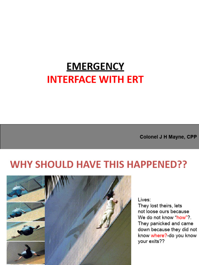 ERT PPT | PDF | Emergency Evacuation | Public Safety