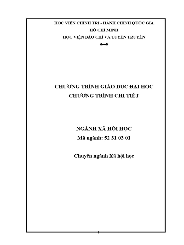 XHH - de Cuong Chi Tiet XHH 2016 | PDF