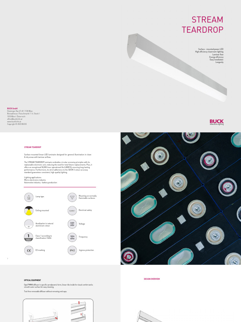 STREAM-TEARDROP Oct.2023 | PDF | Lighting | Light Emitting Diode