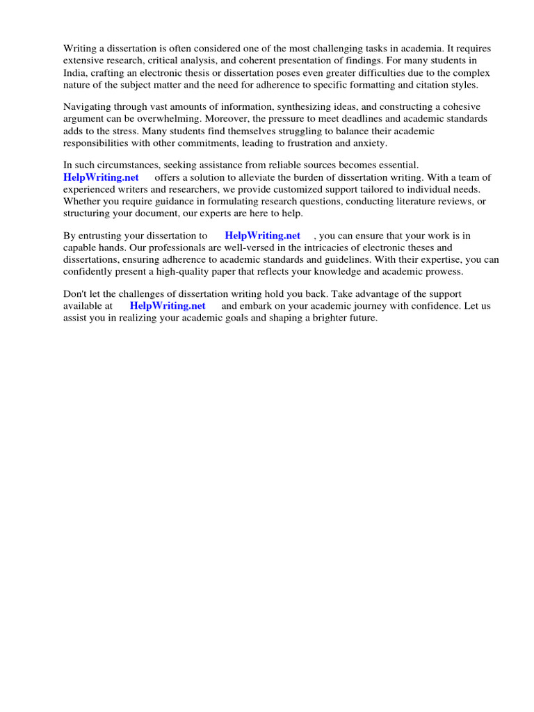 Electronic Theses and Dissertations in India | PDF | Thesis