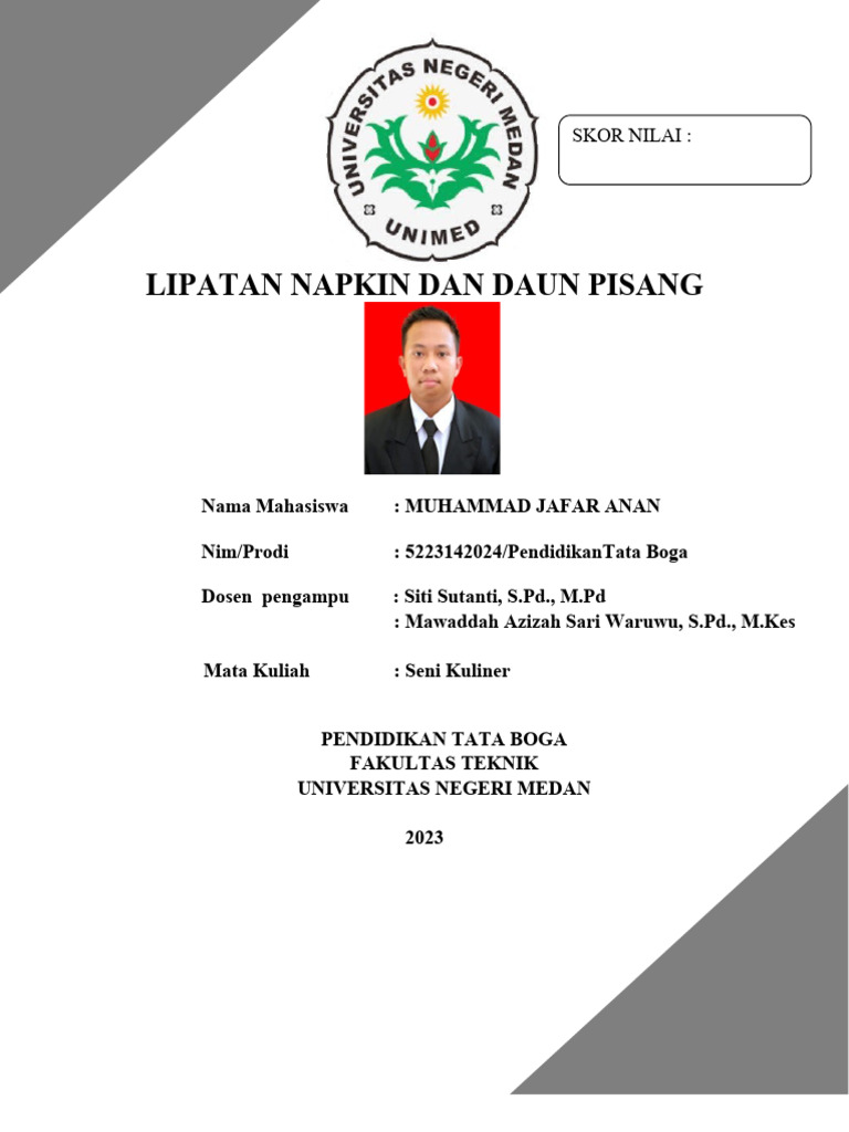 Teknik Lipatan Napkin dan Daun | PDF