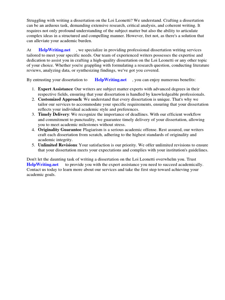 Dissertation Loi Leonetti | PDF | Thesis | Expert