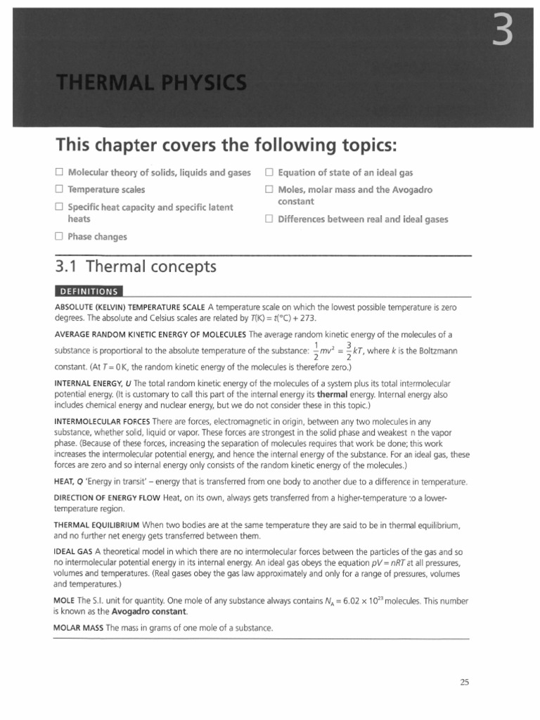 Topic 3 Cambridge IB Physics Study Guide | PDF