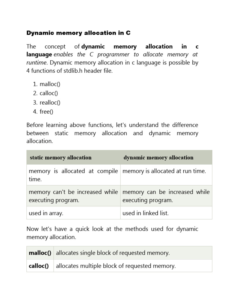 Unit 1 | Download Free PDF | Pointer (Computer Programming) | C ... Unit 1 | Download Free PDF | Pointer (Computer Programming) | C ...