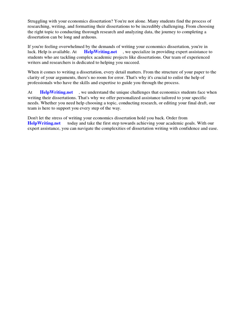 Past Economics Dissertation Titles | PDF | Thesis | Economics