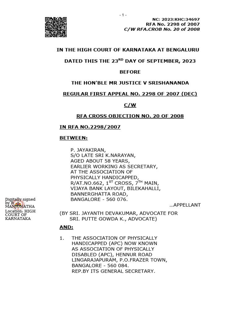 RFA2298-07-23-09-2023 | PDF | Lawsuit | Judgment (Law)