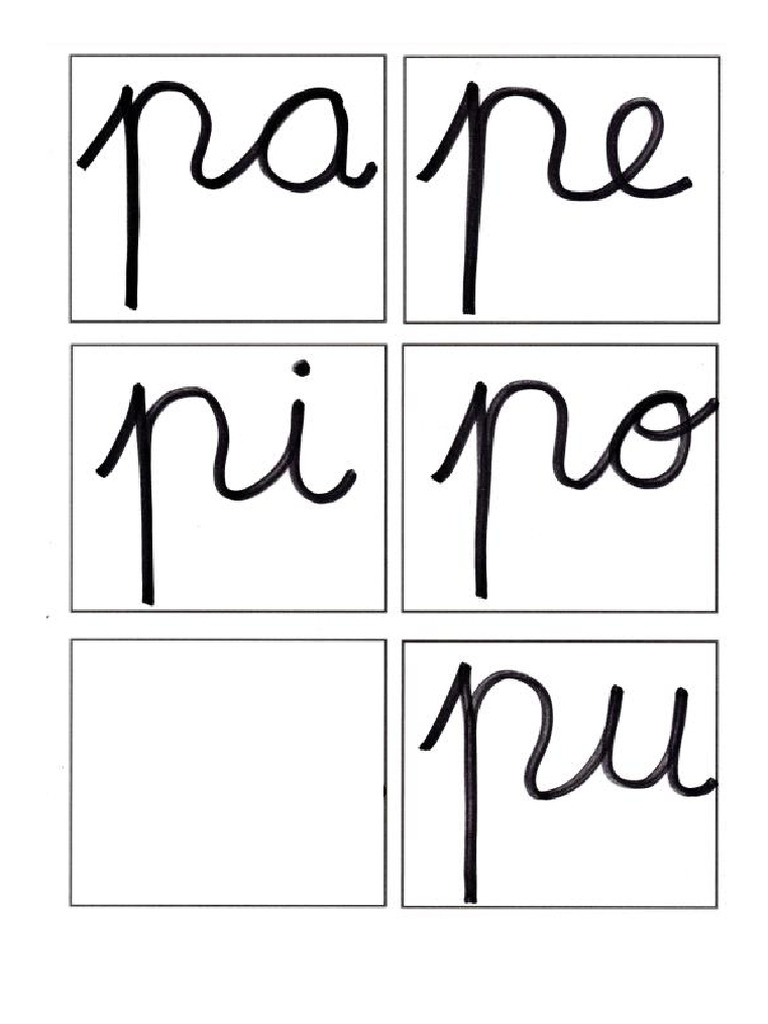 Cartillas con el fonema p (2) | PDF