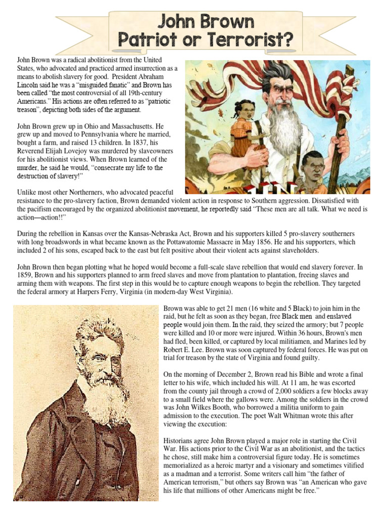 04 - John Brown Hero Poster+ | PDF | John Brown (Abolitionist ...
