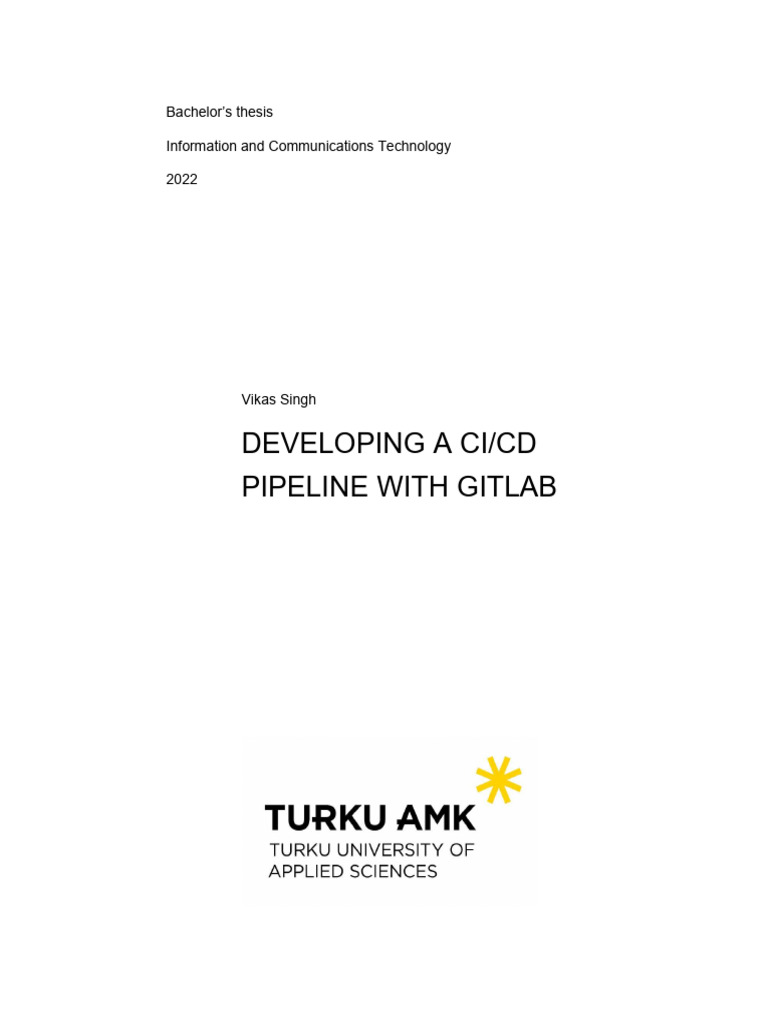 Developing A Cicd Pipeline With Gitlab Pdf Software Development
