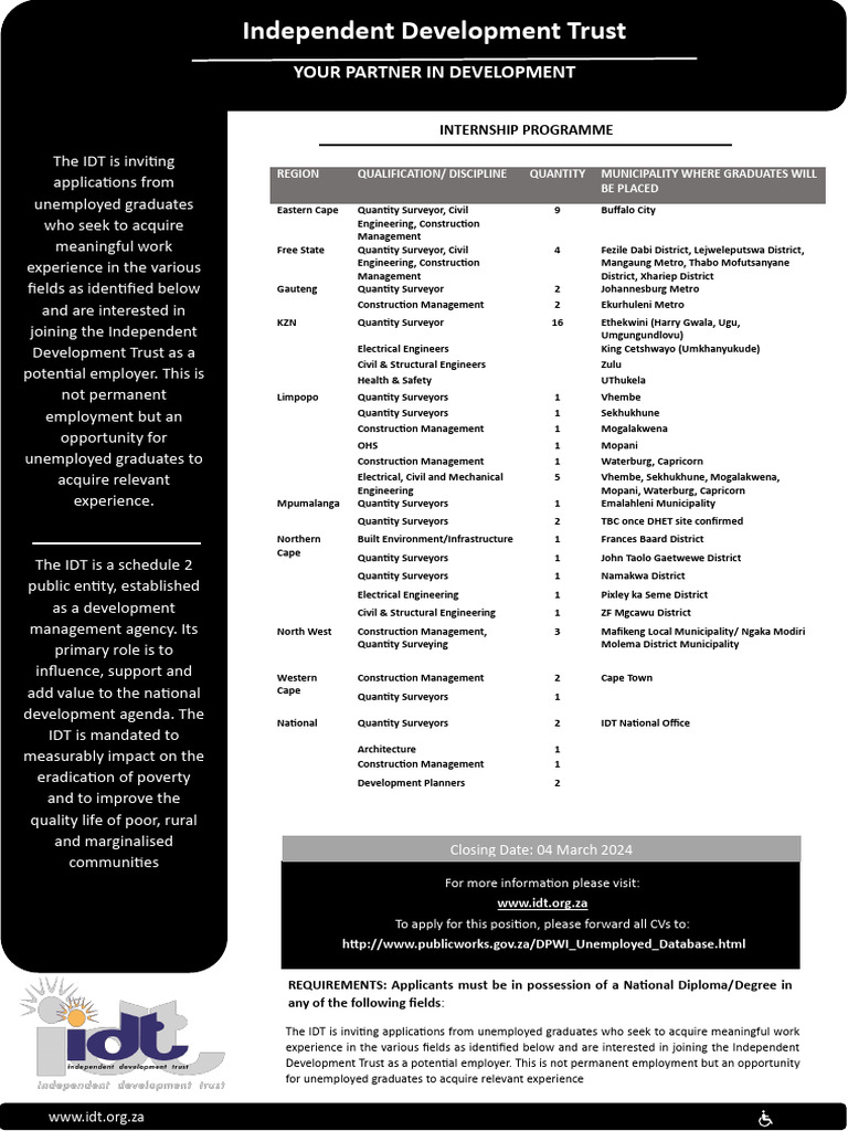 Advert-Internship-Programme | PDF | Economies | Engineering