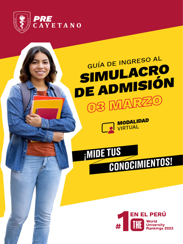 Guía para Ingreso Plataforma Simulacro Admisión 03 Marzo | PDF | Informática